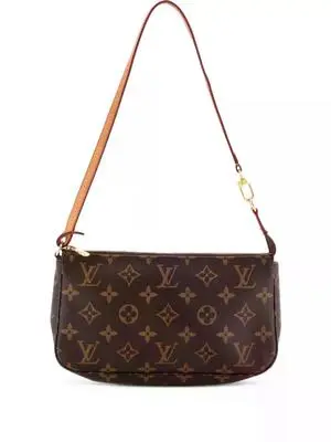 LOUIS VUITTON Pochette Accessoires Nm Monogram Canvas Clutch - Brown
