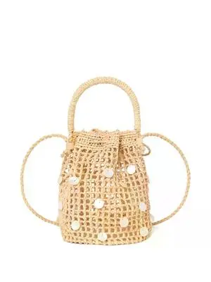 Alanui Raffia Tassel-detail Bucket Bag
