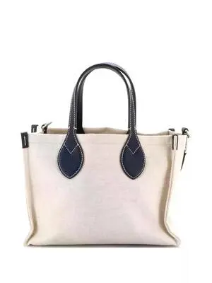 Gucci Logo Shopper Tote Printed Canvas Small Shoulder Bag - Blue