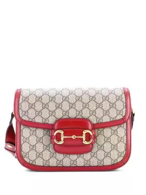 Gucci Horsebit 1955 Gg Coated Canvas Shoulder Bag