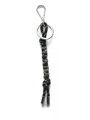 Prada Speedrock Cord Keyring - Black