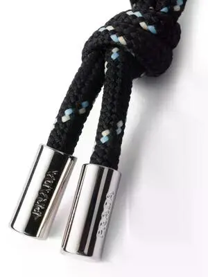 Prada Speedrock Cord Keyring - Black