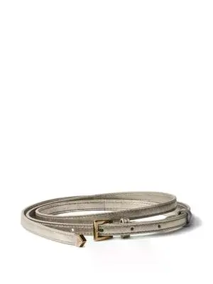 Prada Buckle Leather Belt - Neutrals