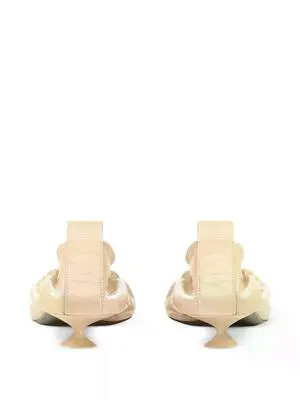 SERGIO ROSSI 25mm Orb Leather Pumps - Neutrals