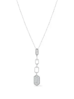 LB EXCLUSIVE 14k White Gold Diamond Pendant Necklace - Silver