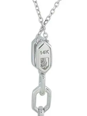 LB EXCLUSIVE 14k White Gold Diamond Pendant Necklace