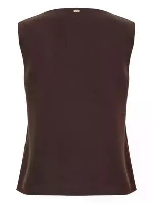 Herno Resort V-neck Top - Brown
