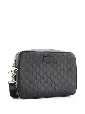 Gucci Wristlet Ssima Leather Clutch Bag