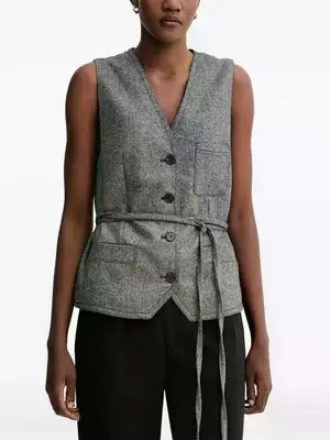 Marc O'polo Button Belted Waistcoat