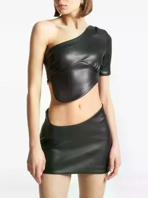 Manière De Voir Curved-hem Cropped Top
