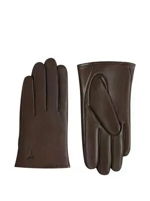 Manière De Voir Hazel Faux-leather Short Gloves - Brown