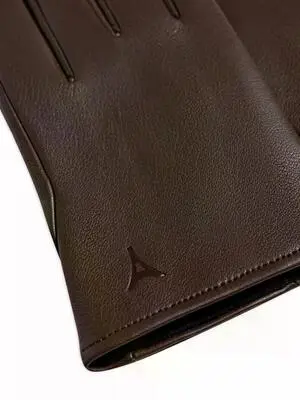 Manière De Voir Hazel Faux-leather Short Gloves - Brown