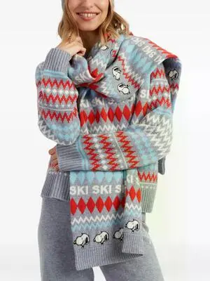 Chinti & Parker Ski Patterned Scarf