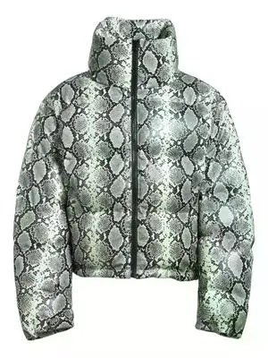 BREATH Snakeskin-print Zip-up Jacket