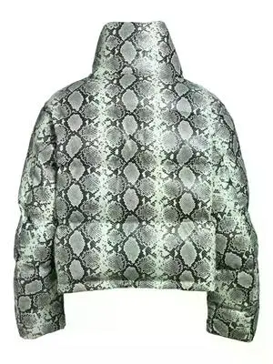 BREATH Snakeskin-print Zip-up Jacket