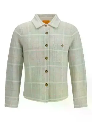 Guest In Residence Dylan Plaid Buttoned Shirt Jacket