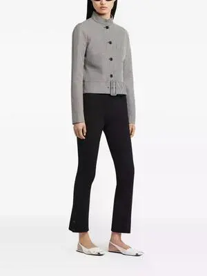 COURREGES Houndstooth Jacket With Buckle Detail