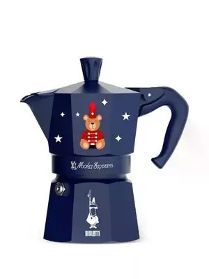 BIALETTI Bear Graphic Moka Express Maker - Blue
