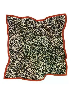 Bimba Y Lola Leopard Border Scarf