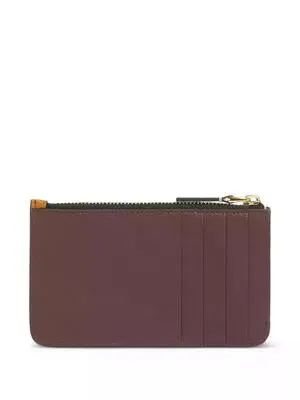 Marni Leather Zip Cardholder - Brown