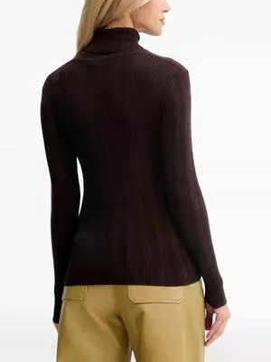 SESSUN Roll-neck Ribbed Knit Sweater