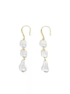 Bimba Y Lola Faux-pearl Drop Earrings - Gold
