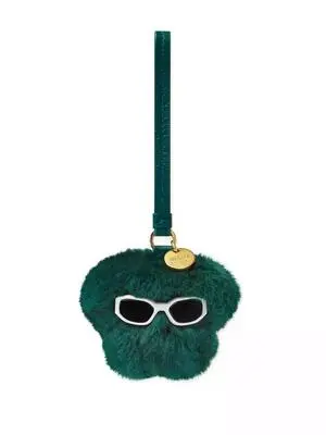 Versace Medusa Shearling Keyring - Green
