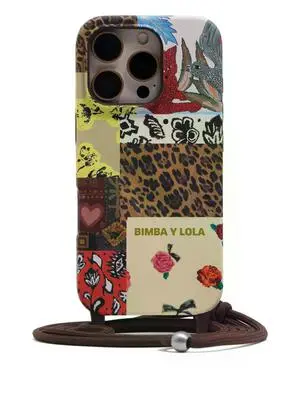 Bimba Y Lola Iphone 16 Patchwork Phone Case - Brown