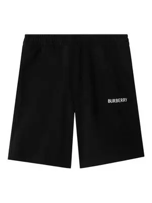 Burberry Logo Cotton Track Shorts