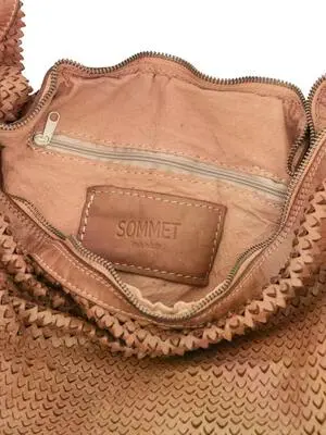SOMMET Textured Zip Shoulder Bag