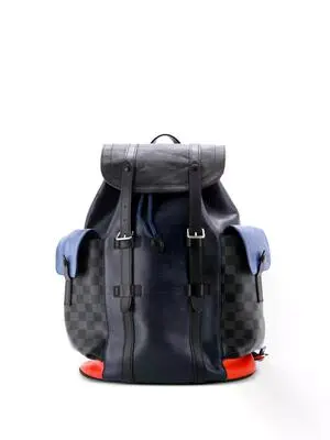 LOUIS VUITTON Christopher Pm Backpack Epi Leather With Damier Graphite