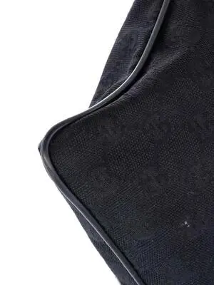 Gucci Web Strap Messenger Bag Gg Canvas Small Crossbody Bag - Black