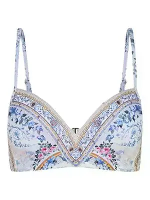 Camilla Season Of The Siren Bikini Top - White