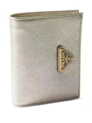 Prada Small Triangle-logo Leather Wallet