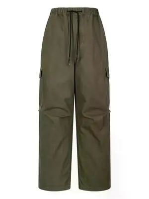 STUDIO TOMBOY Cargo Pocket Drawstring Pants - Green