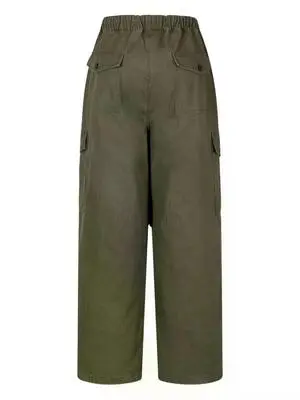 STUDIO TOMBOY Cargo Pocket Drawstring Pants - Green