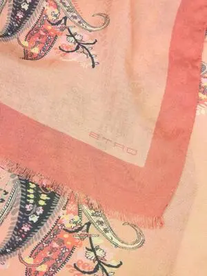 Etro Paisley-jacquard Scarf - Neutrals