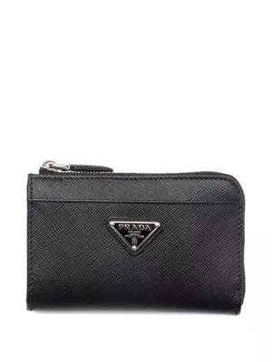 Prada Saffiano Leather Key Case - Black