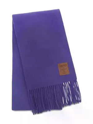 GANNI Fringed Scarf - Purple