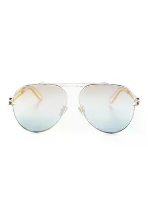 Philipp Plein Gradient-lenses Metal Sunglasses - Gold