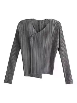Issey Miyake Pleated Jacket - Grey