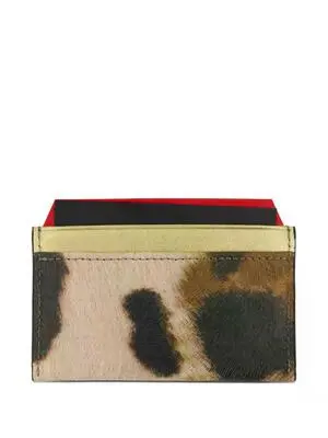 VIVIENNE WESTWOOD Orb Leopard Card Case