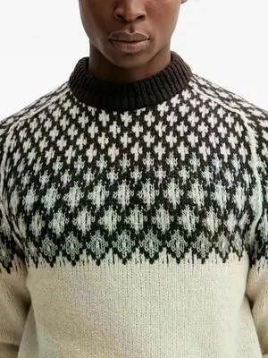 Marc O'polo Patterned Crew Neck Sweater
