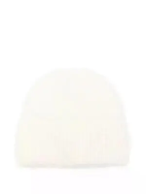 TOTEME Knitted Beanie Hat - Neutrals