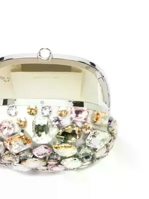 SELF-PORTRAIT Crystal-embellished Mini Clutch
