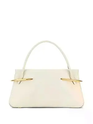 Givenchy Leather Tote Bag With Metal Detail - Neutrals