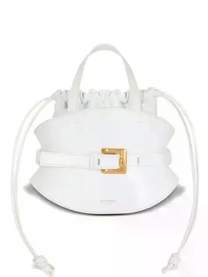 Balmain Belted-detail Tote Bag - White