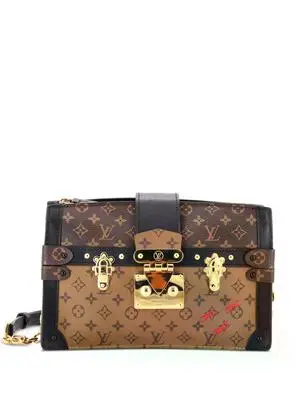 LOUIS VUITTON Trunk Reverse Monogram Canvas Clutch - Brown