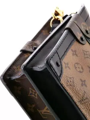 LOUIS VUITTON Trunk Reverse Monogram Canvas Clutch - Brown