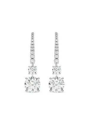 TILLA 14kt Gold Lab Grown Diamond Dangling Earrings - White